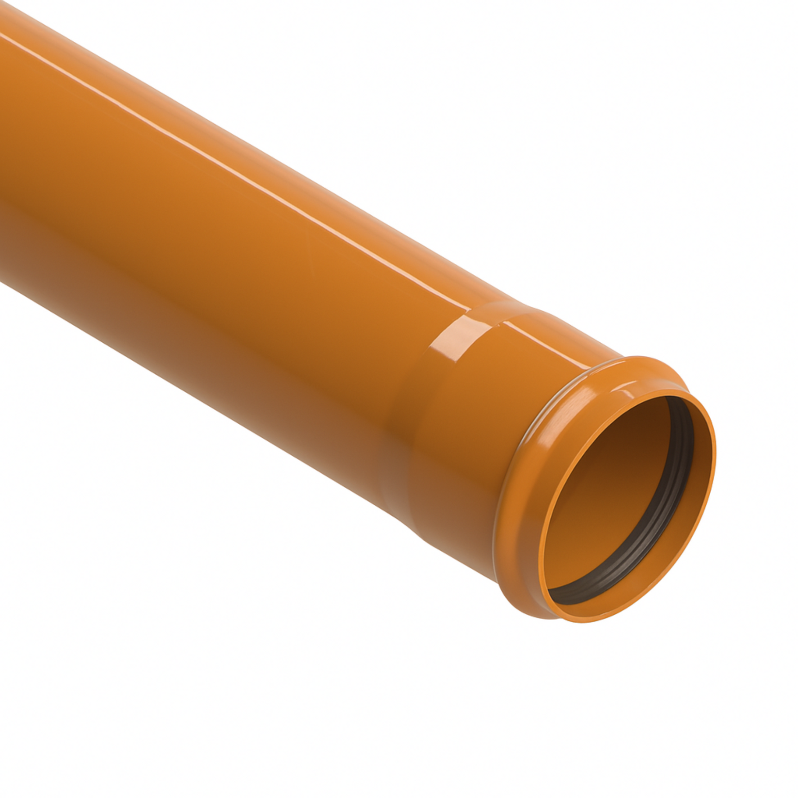 Tubo PVC Coletor Esgoto Ocre JEI DN100/DE110 barra 6 metros NBR ...